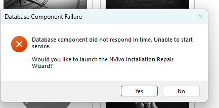 Windows 11 incompatability | Voters | NVivo