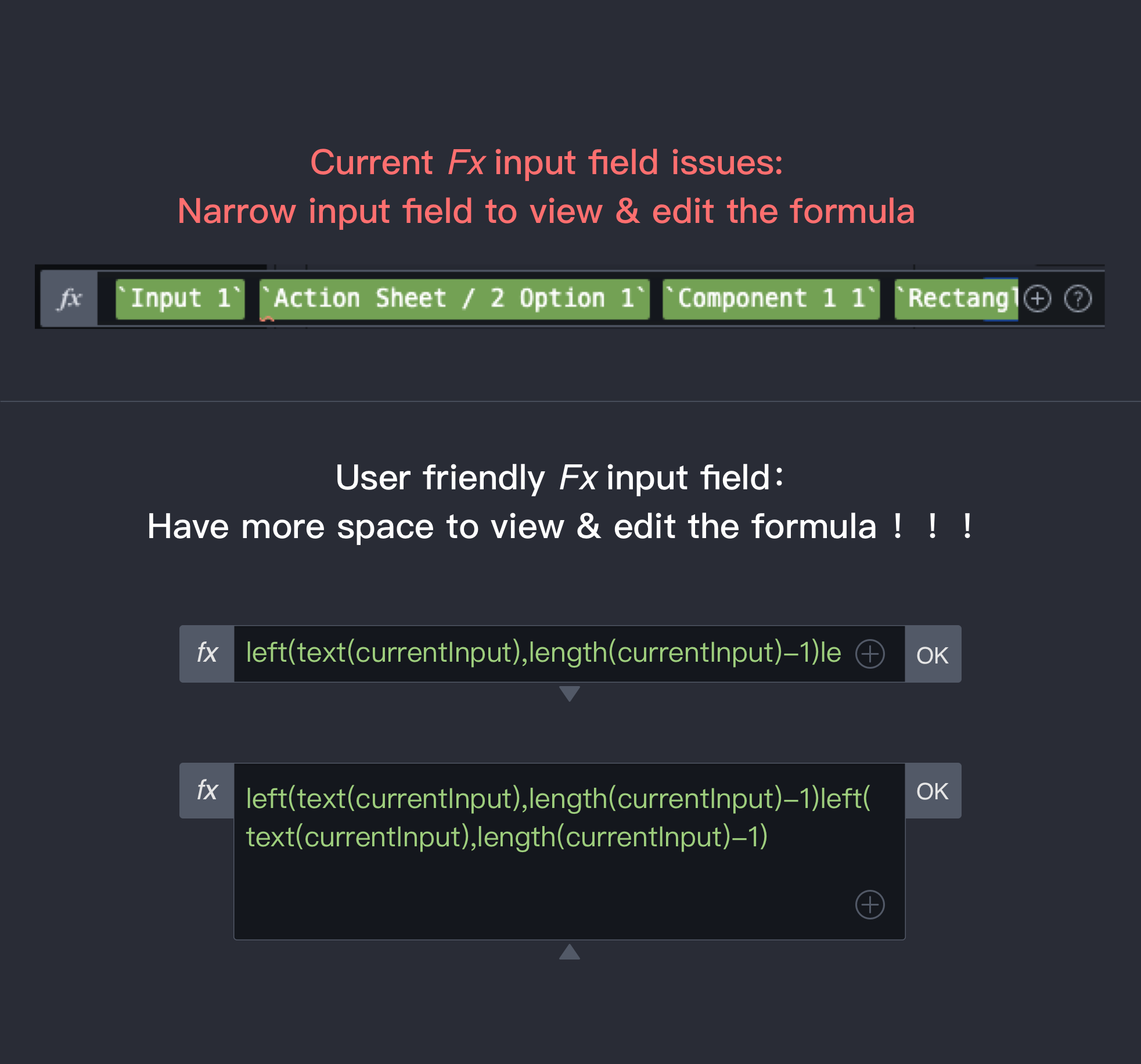 Extendable Or Bigger Input Field For Formulas Feature Res ProtoPie
