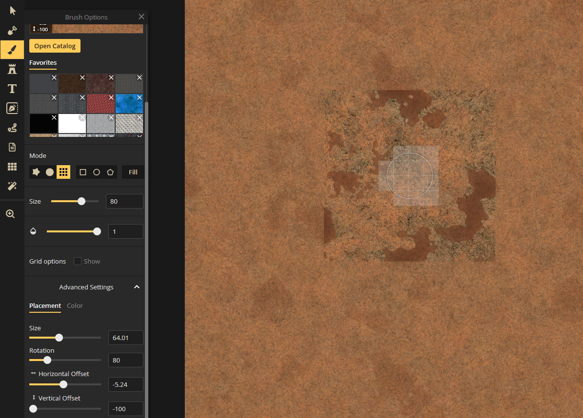 Grid Shape Preview of the Brush Tool is not updating when changing advanced settings | Voters ...