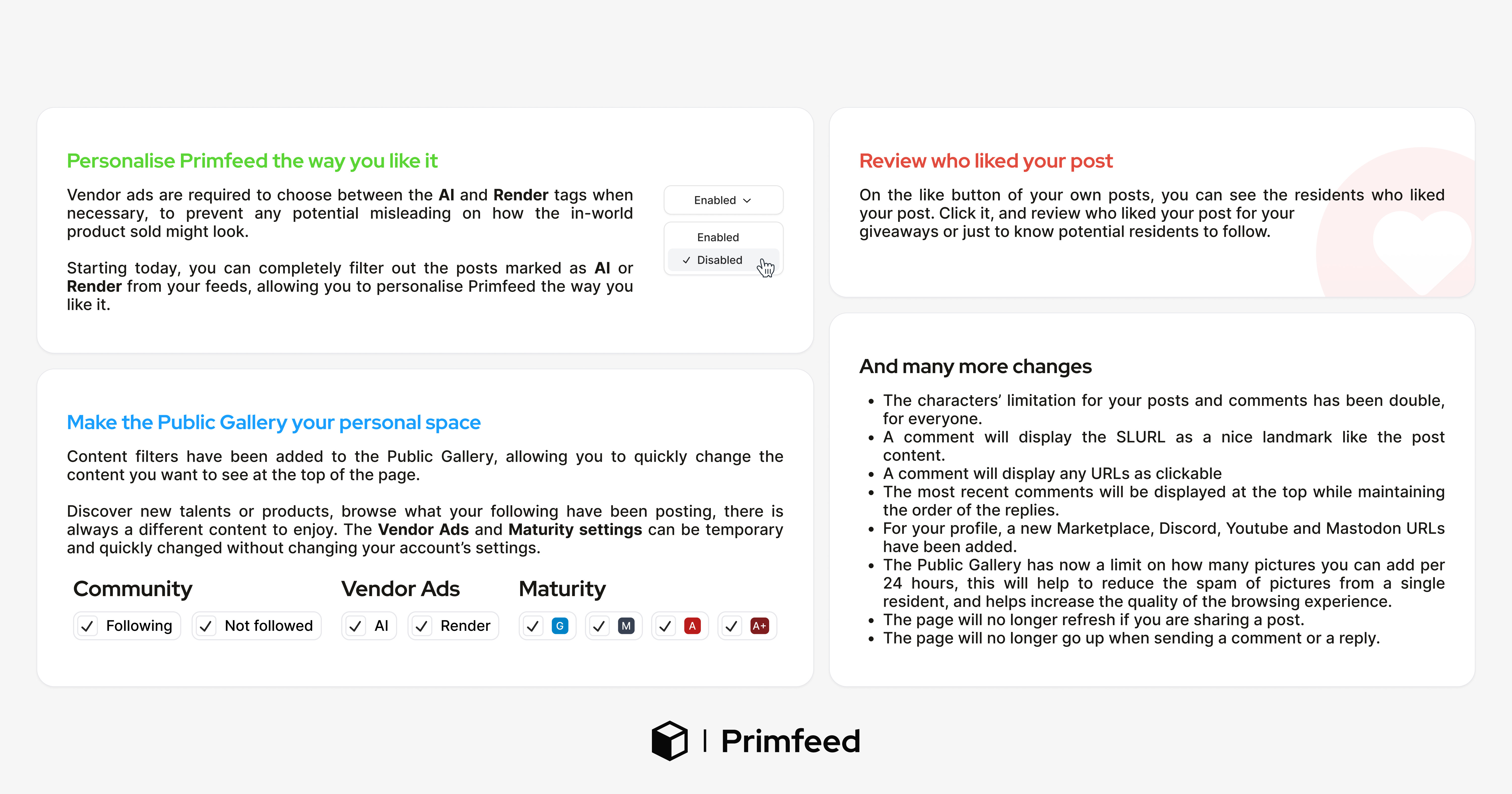 2024.07.26.0 - Make the Public Gallery your personal space | Primfeed ...