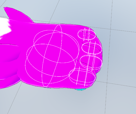 Finger colliders don't match in-game for small fingers | Voters | VRChat
