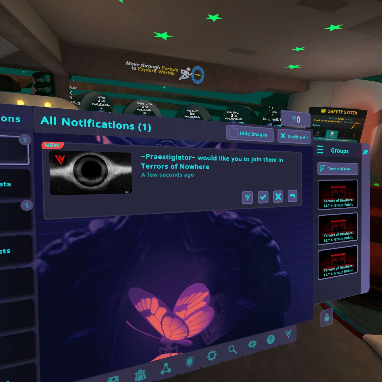 CE related icons appearing on irrelevant notifications | Voters | VRChat