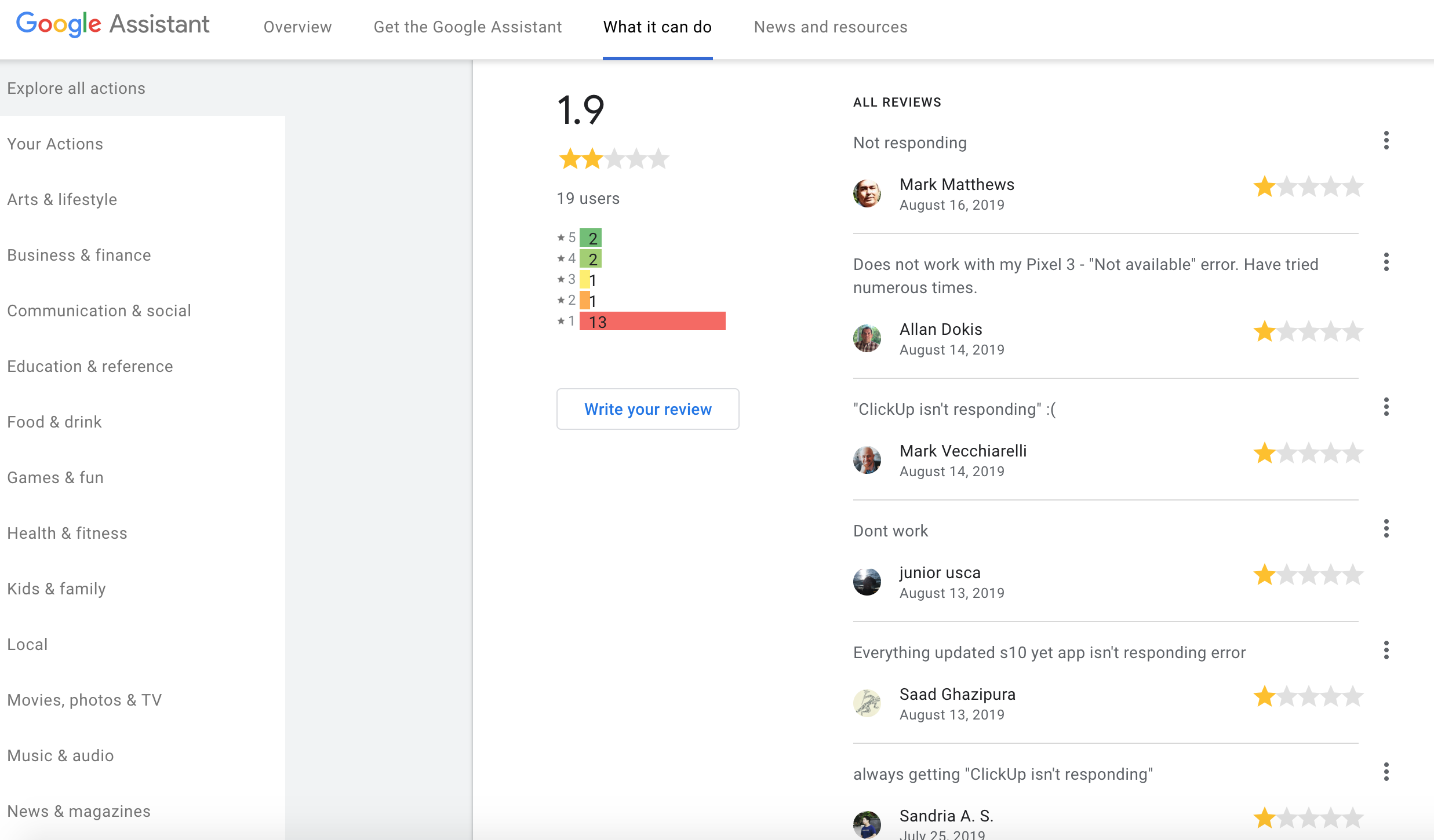Google Assistant | Integrations | ClickUp