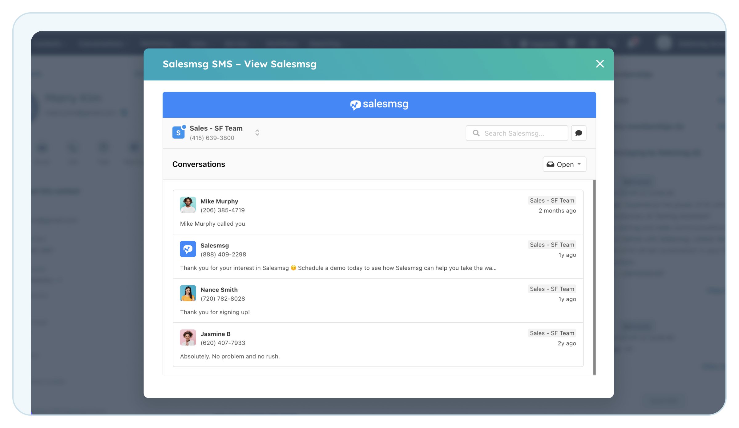 Changelog | Salesmsg