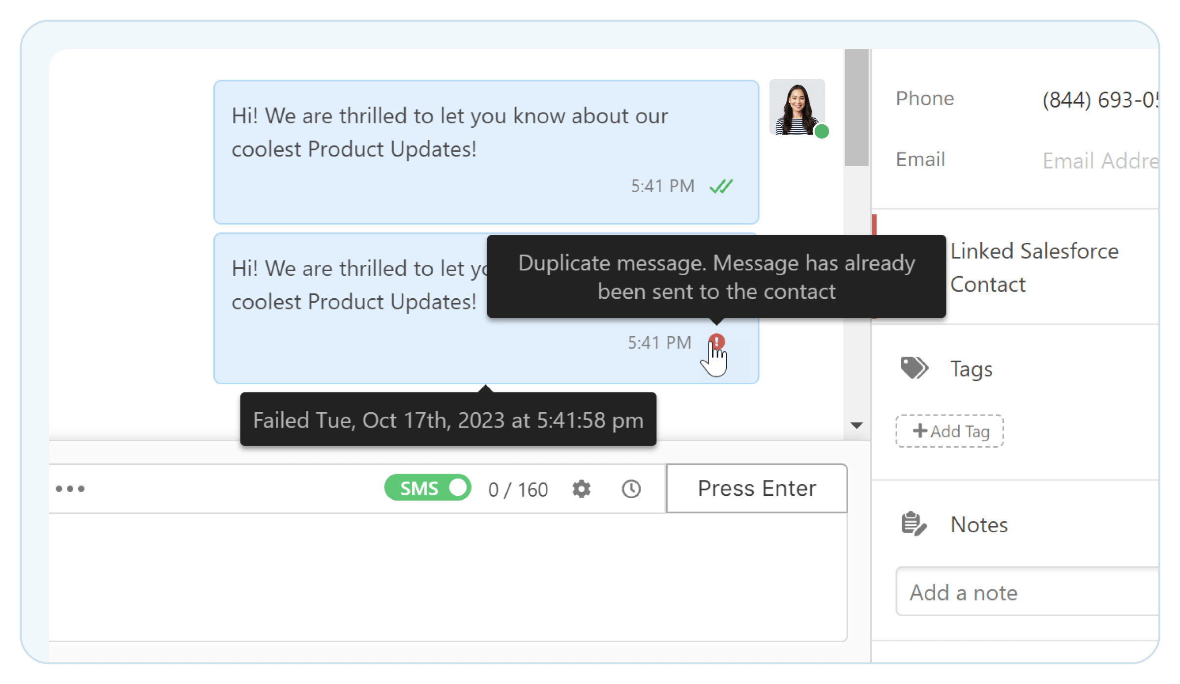 Changelog | Salesmsg