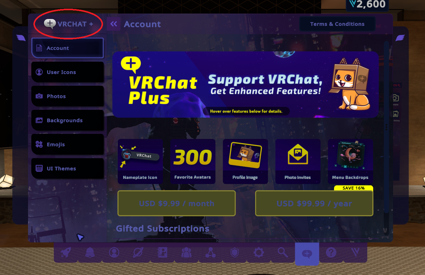 [1470] VRChat+ string in Main Menu says "VRCHAT +" | Voters | VRChat