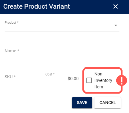 Items can now be set as Non-Inventory items in techOMS | Techdinamics ...
