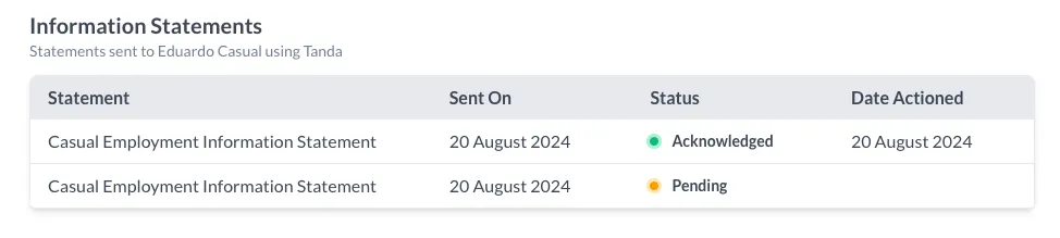 Automated Reissuing of the Casual Employment Information Statement (AU ...