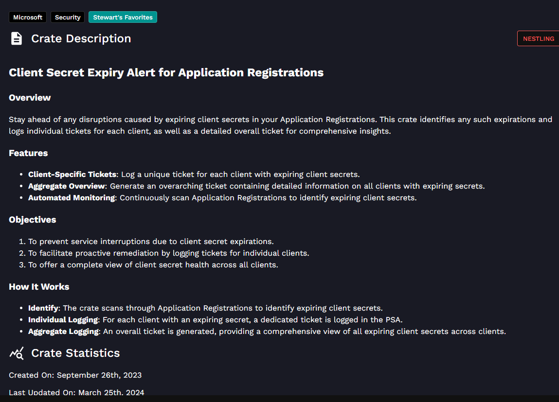 Fine tune the "Client secret expiry alert for Application Registrations ...