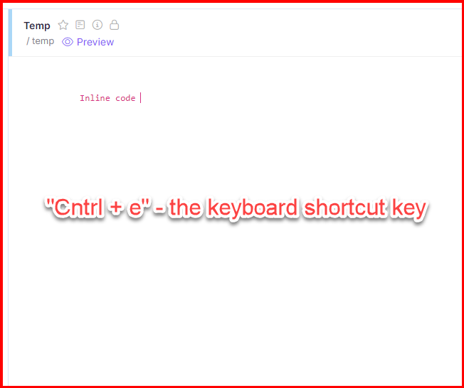 Can't find how to insert inline code | Voters | Document360