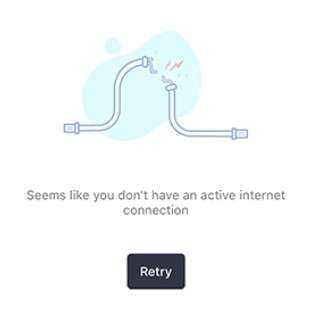 No Internet connection Prompt | Voters | Adalo