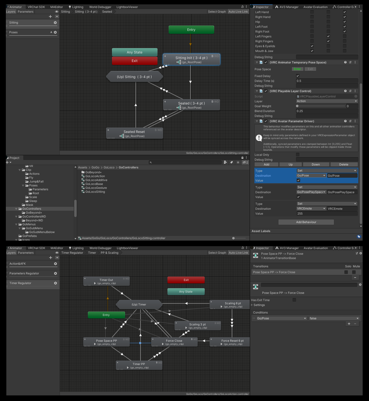 Parameter driver don't work in the sitting controller | Voters | VRChat