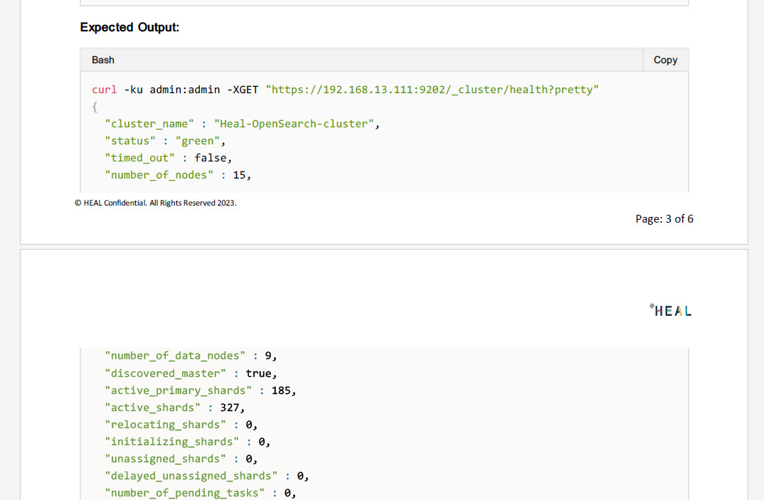 Code block content splits between pages. | Voters | Document360