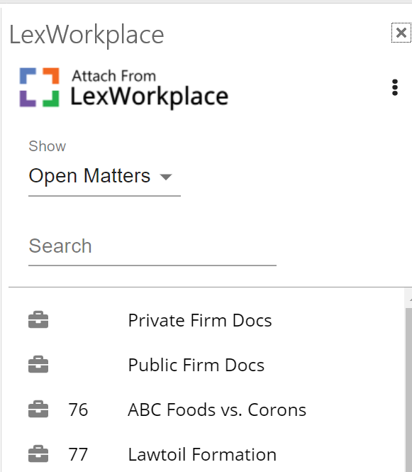 Attach from Lex Workplace | Voters | LexWorkplace