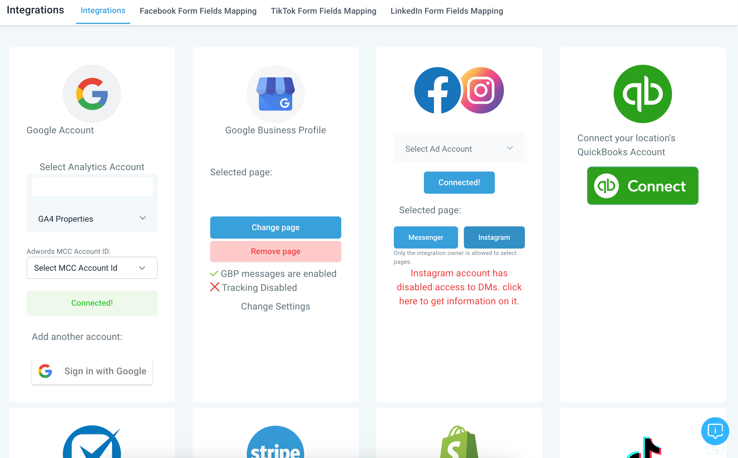 Improve the integrations screen UX, PLEASE! | Voters | HighLevel