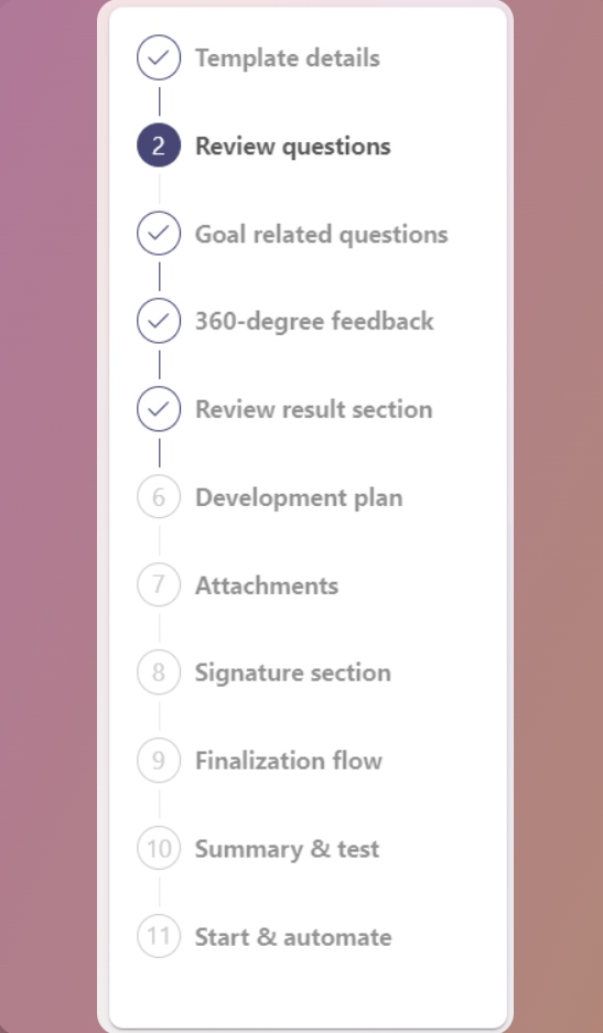 Streamlined Review Creation Process | Teamflect Changelog