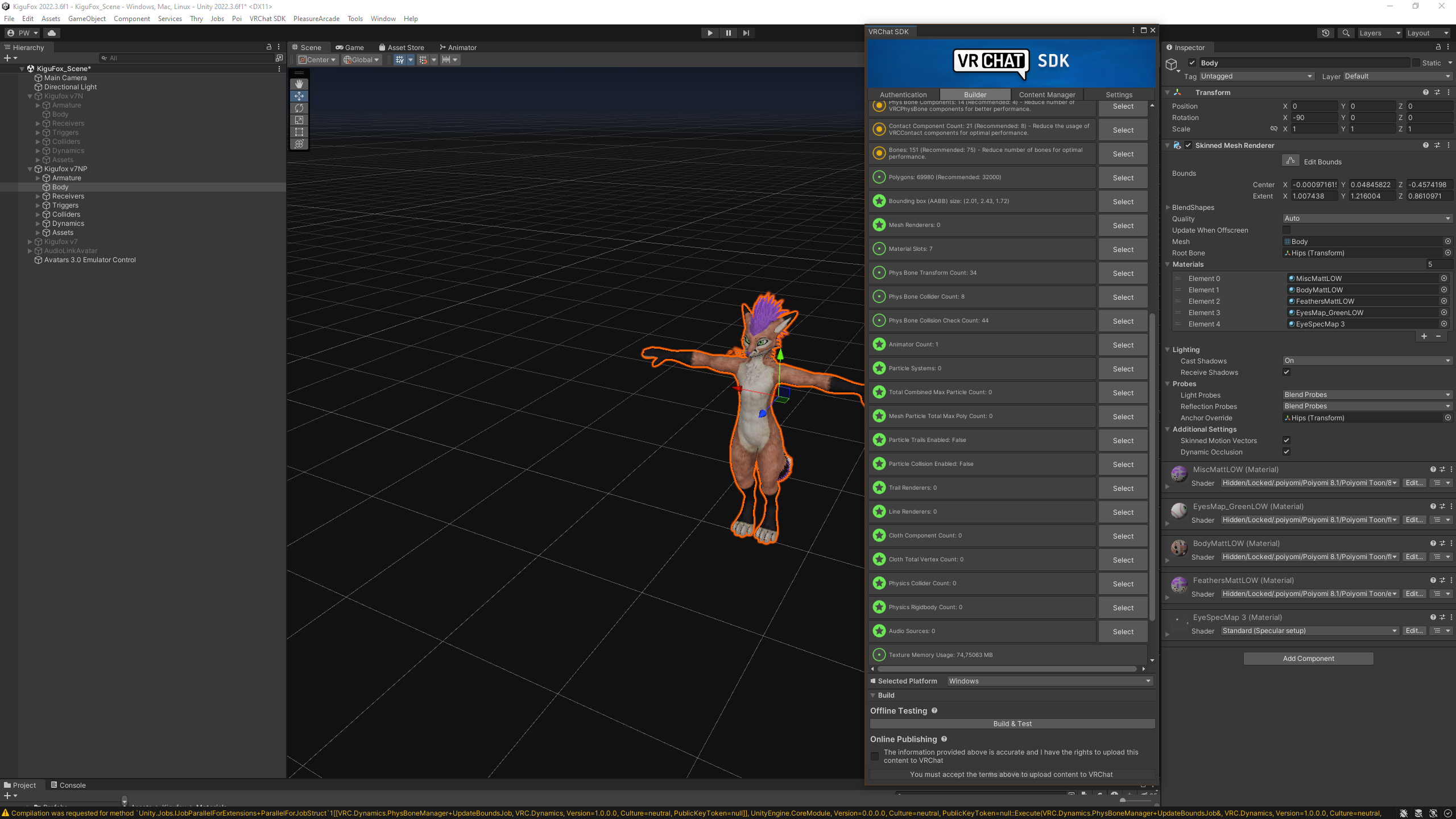 VRAM Misreporting due to material swap | Voters | VRChat