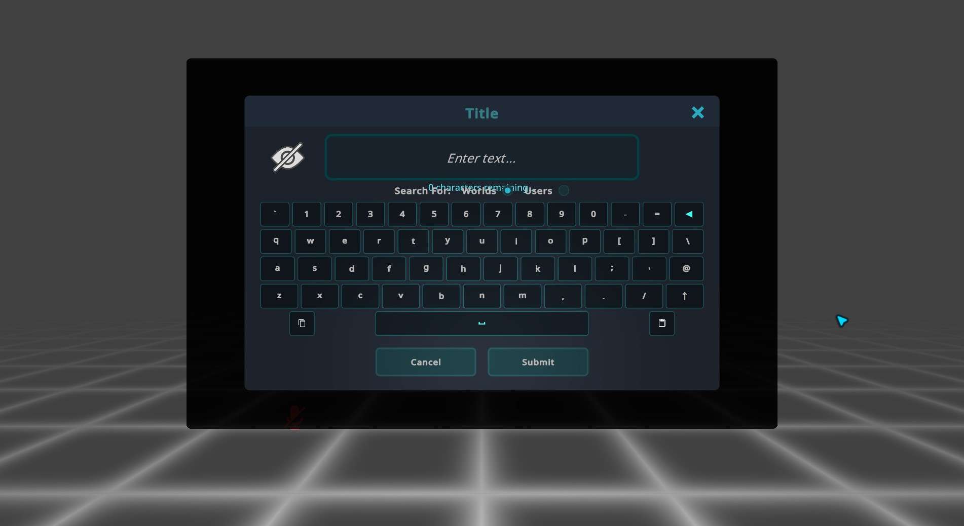 text box issue | Voters | VRChat