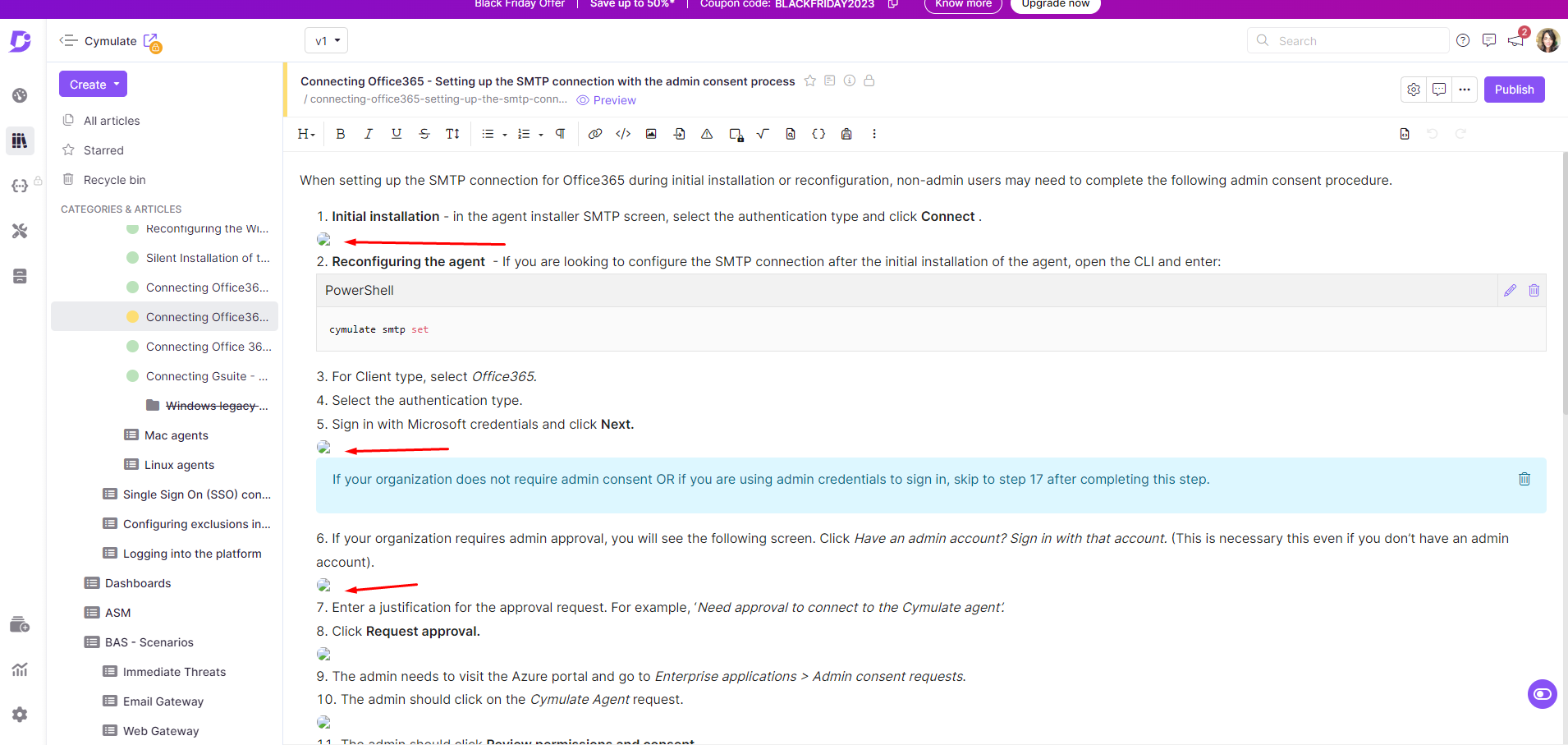 no images in editor | Voters | Document360