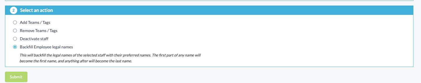 Bulk update Legal Name fields from Existing Name fields🔄 | Tanda Changelog