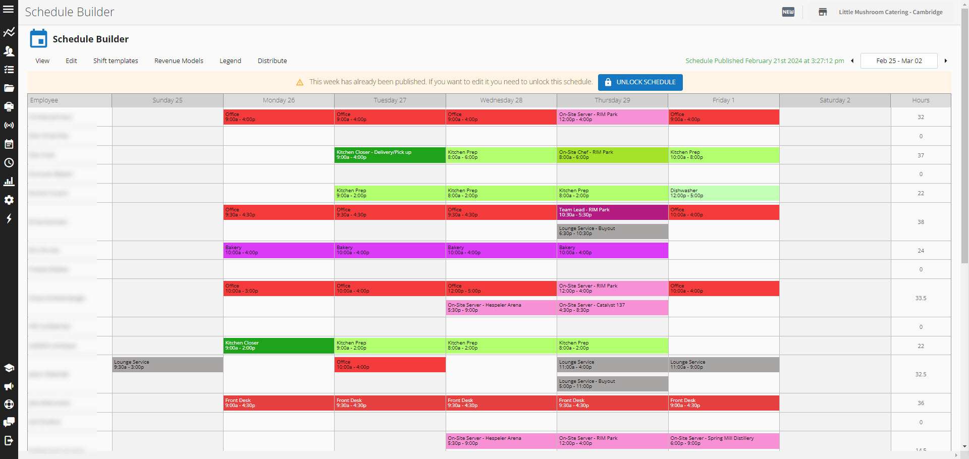Schedule Builder headings go offscreen when scrolling | Voters | Jolt