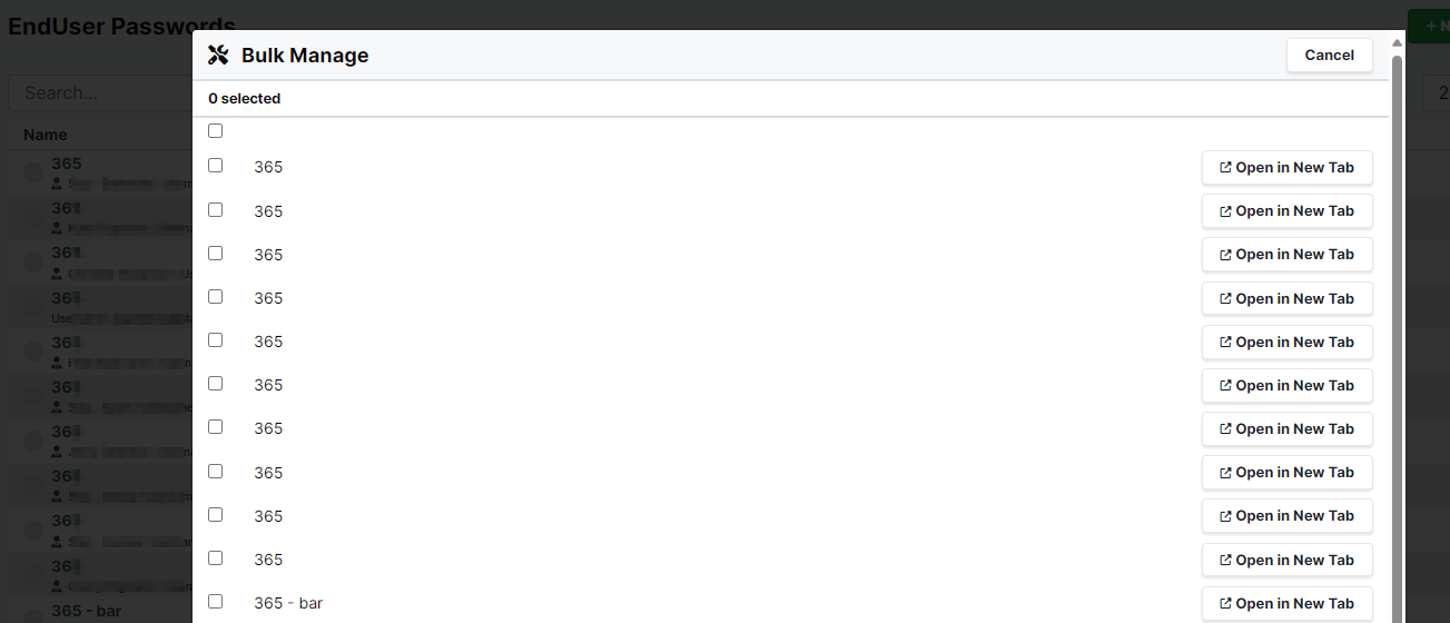 More bulk manage options | Core Web App | Hudu