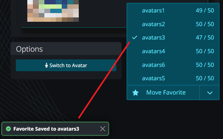 Can add avatar to a VRC+ fav list without VRC+ | Voters | VRChat
