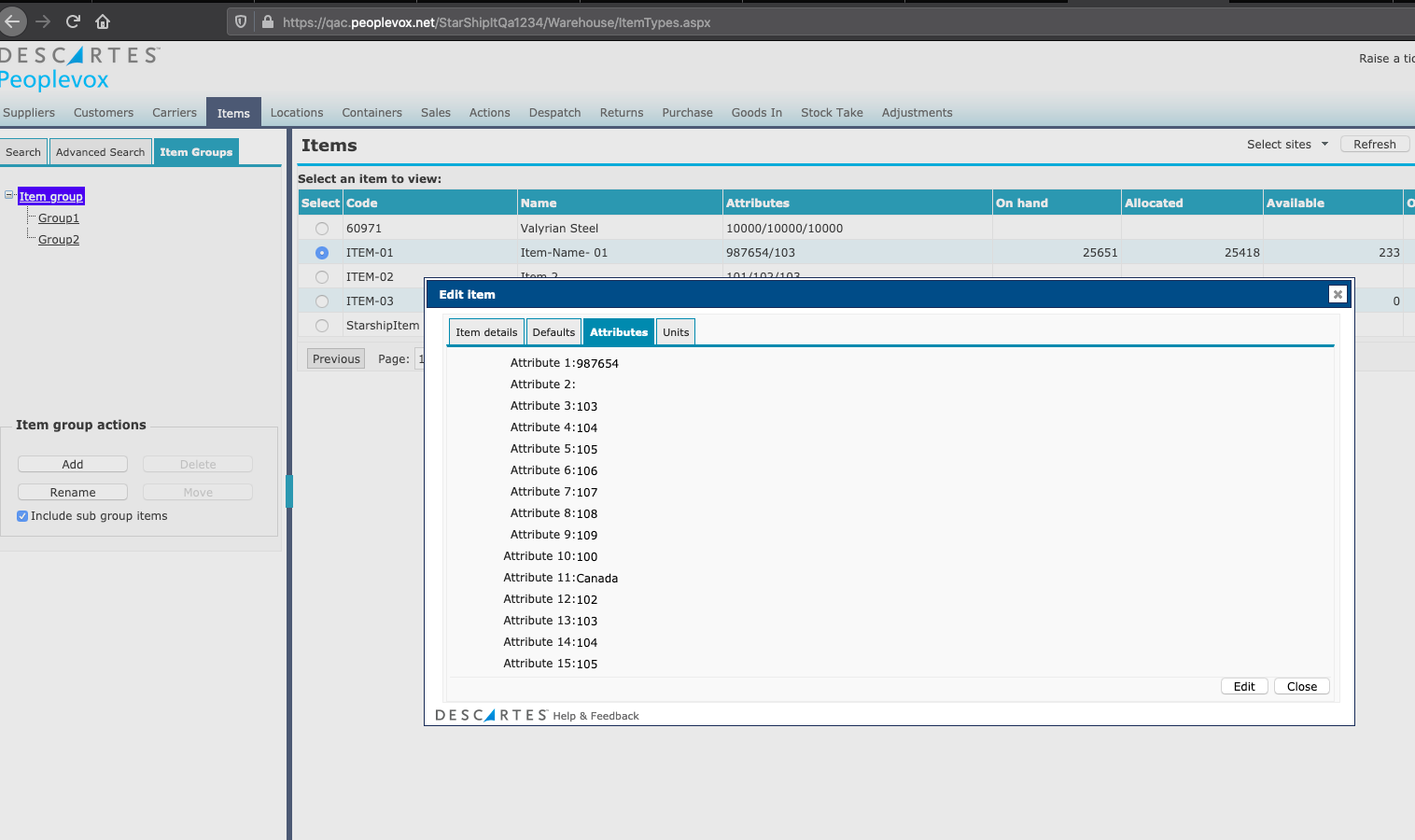 Peoplevox Added Support For HS Code And Country Of Manufacture 