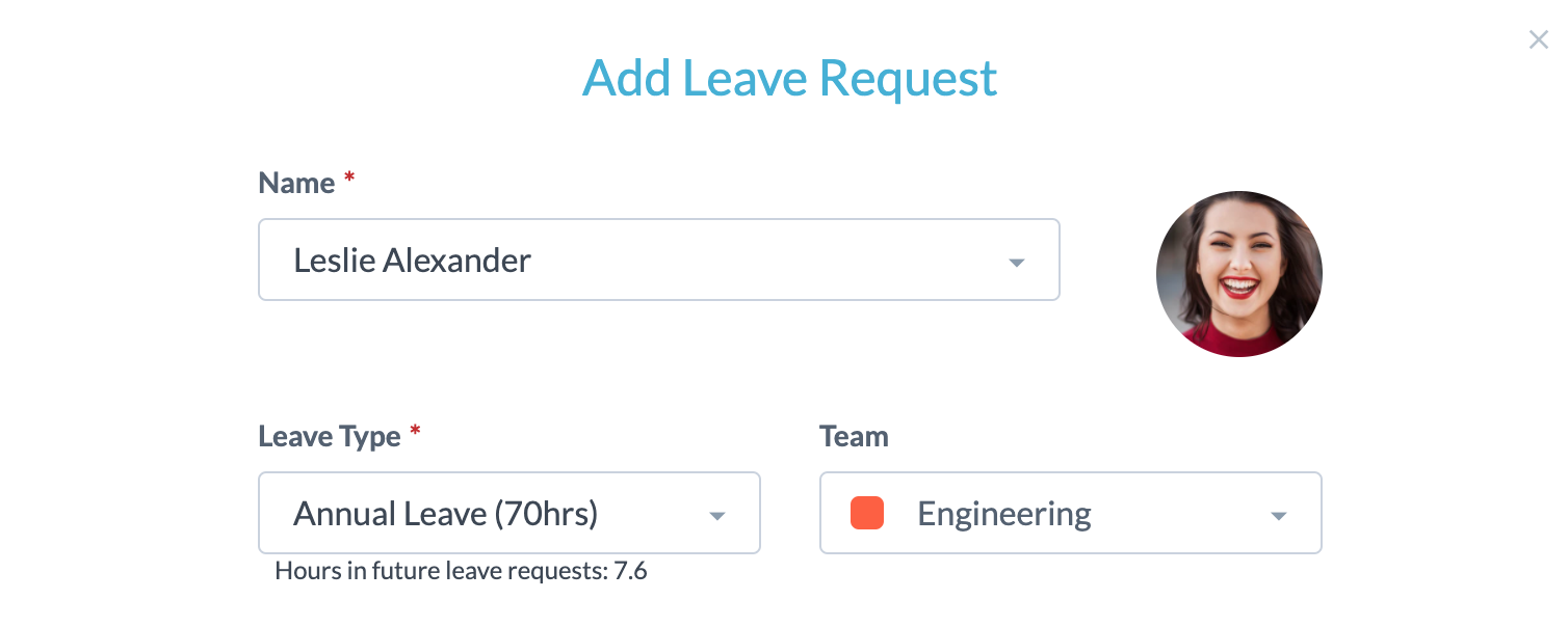 See any future leave hours when creating or approving leave | Tanda ...