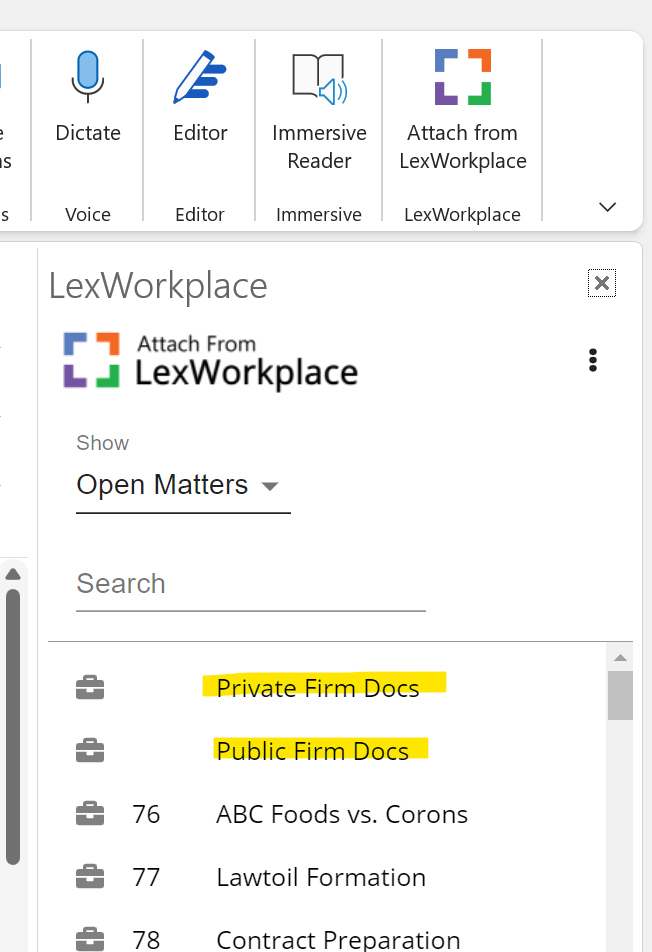 Attach from Lex Workplace | Voters | LexWorkplace