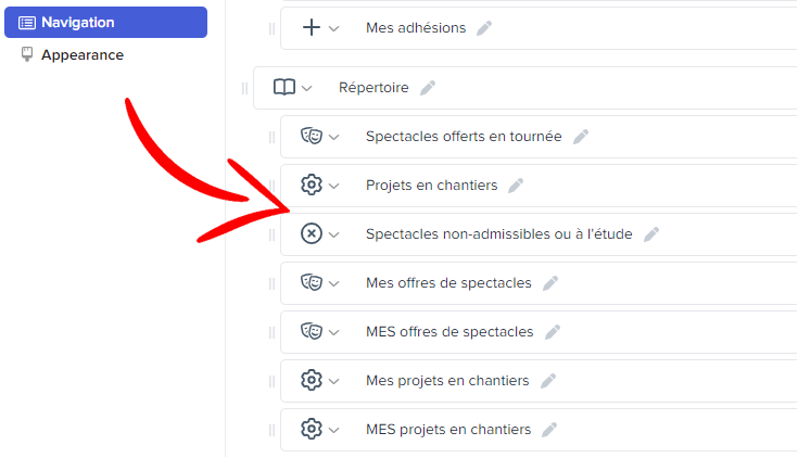 Place Custom Pages In Submenus Voters Stacker