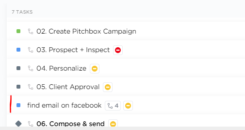 Task List Widget - Subtasks | Voters | ClickUp