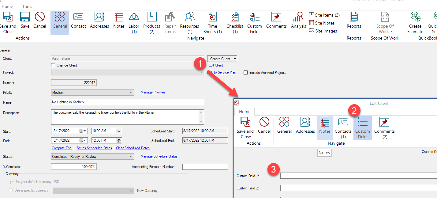 Customer/Client Info displayed on SO | Voters | D-Tools System Integrator