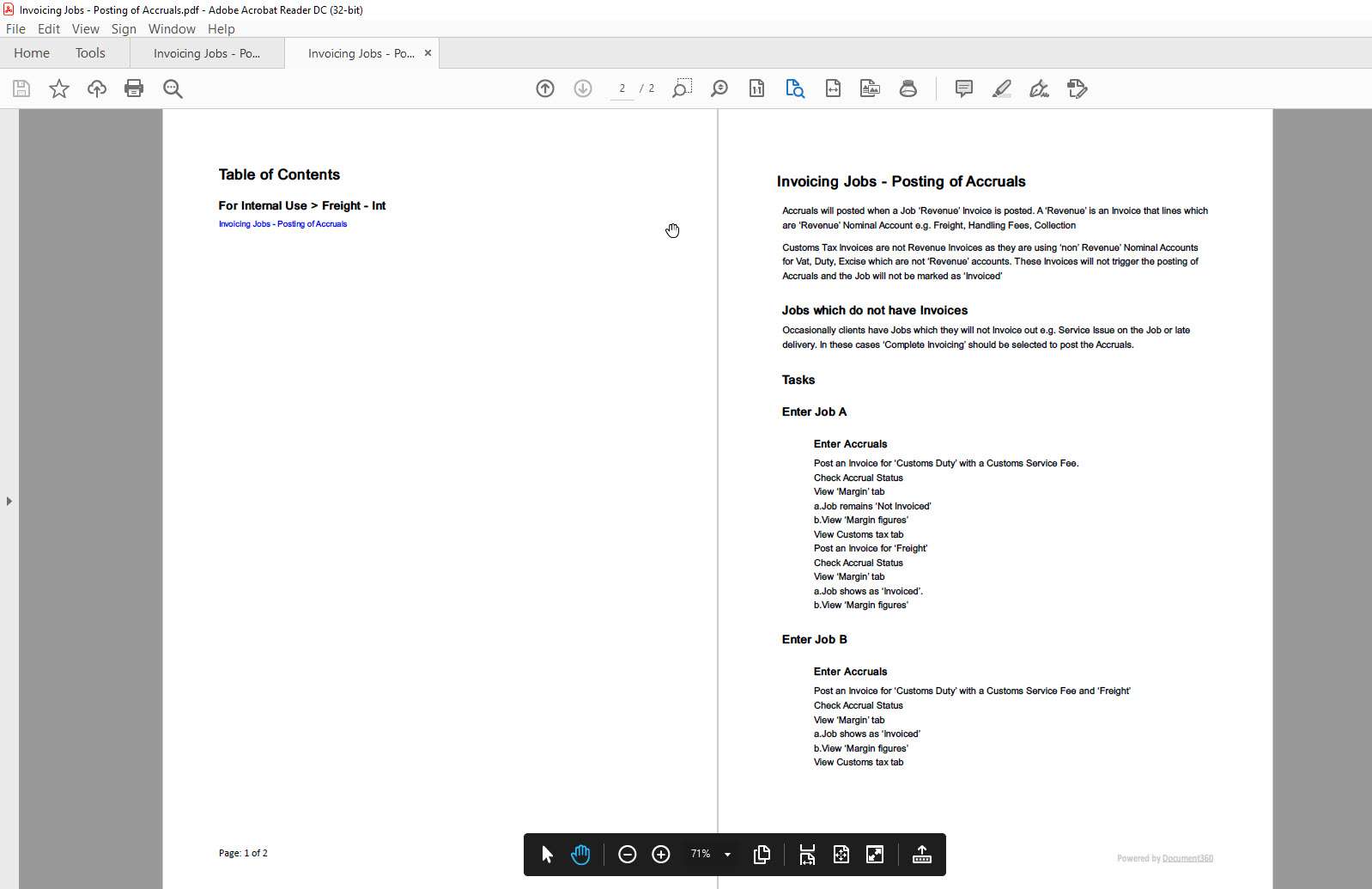 Table Of Contents Not Showing Headings Voters Document360