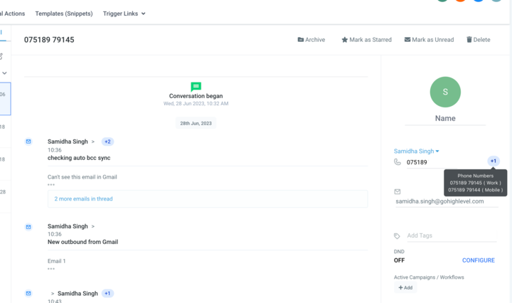 Conversation Enhancements: Streamlined Multi-Number Management! 📞 | HighLevel Changelog