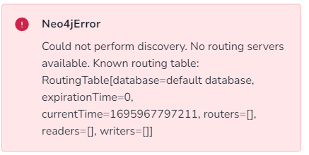 Not able to connect to instance | Voters | Neo4j