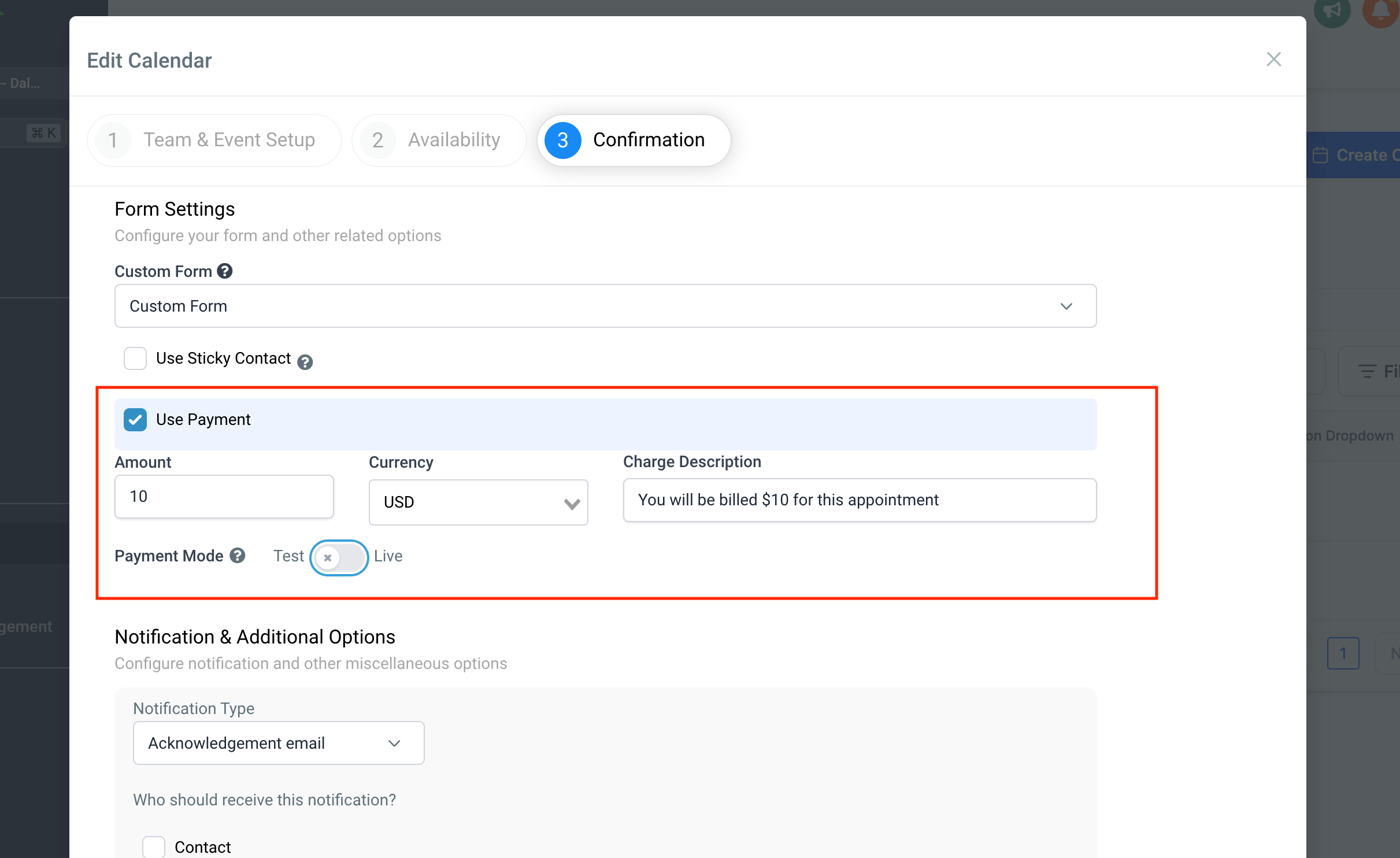 Process payments for calendar appointment bookings using Authorize.net | HighLevel Changelog